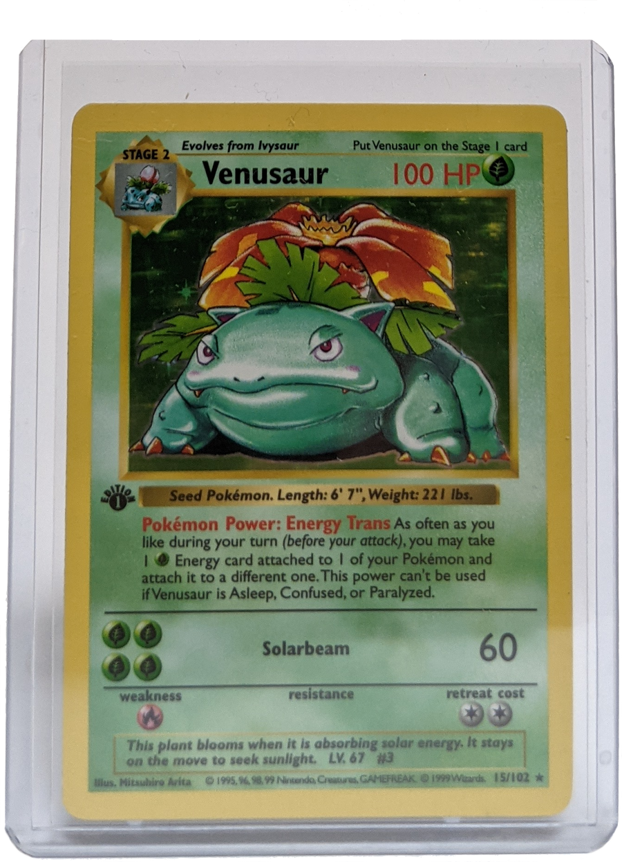 1999 Pokemon Venusaur - 1st Edition Shadowless | Kaiya's Collectibles